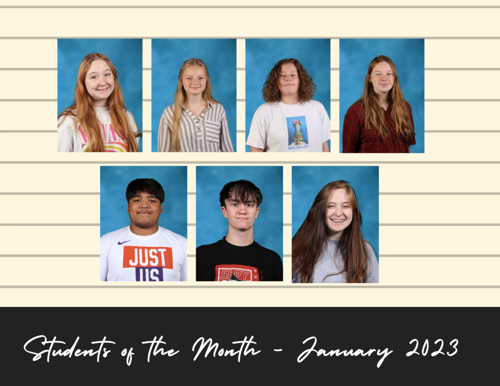 Students of the Month - January | Landrum High School